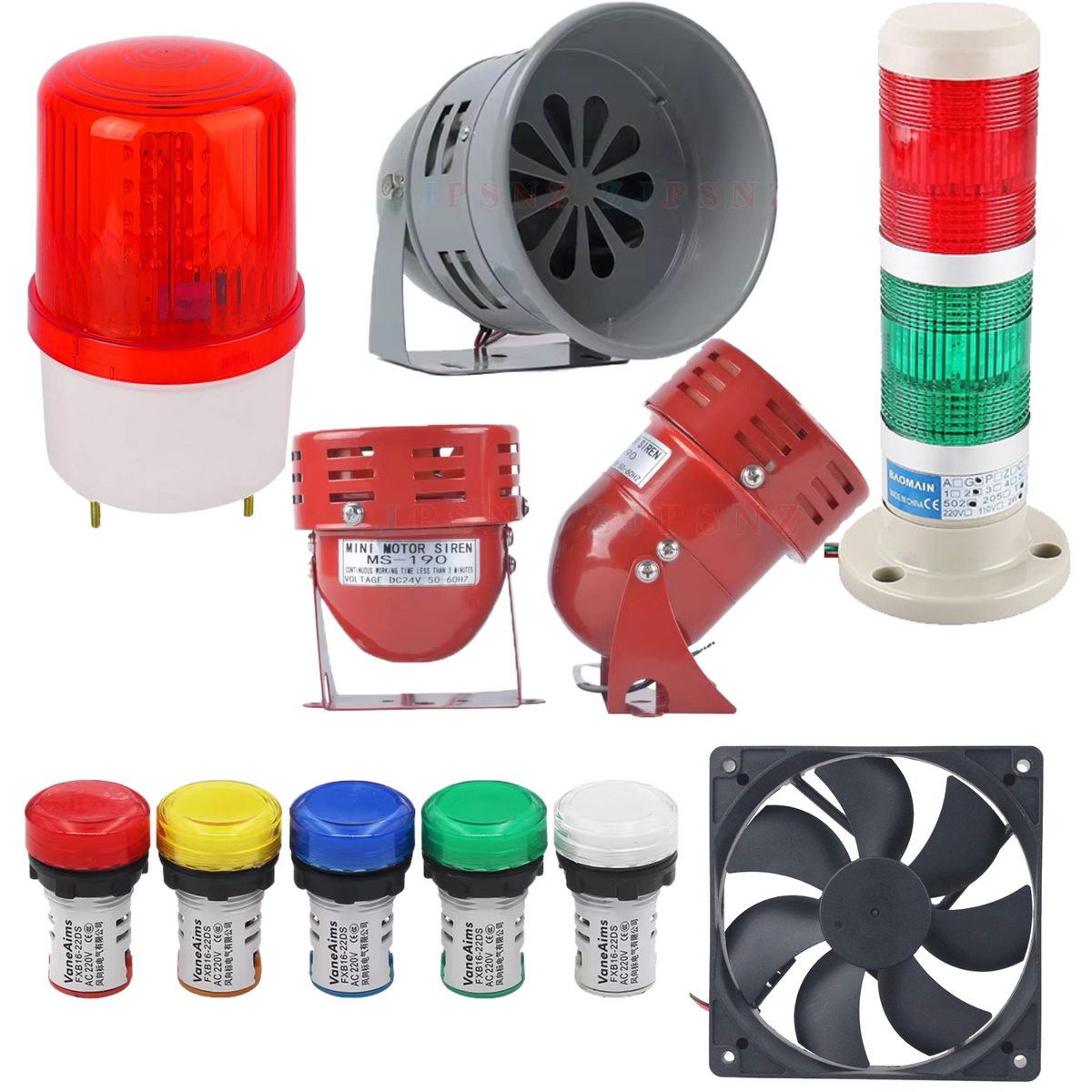 LEDs, Fans, Alarms & Output Devices | Lighting, Cooling & Alerts ...
