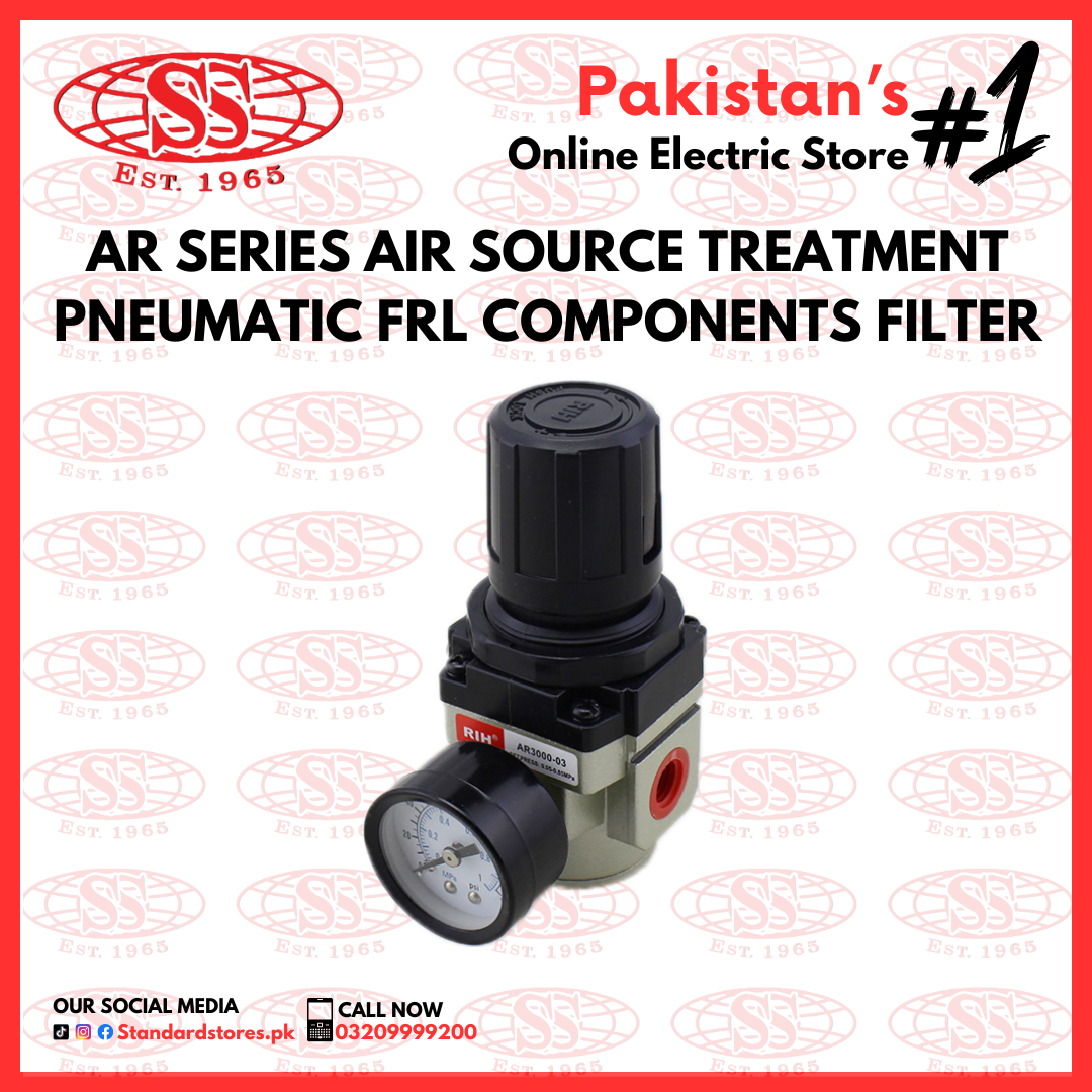Air Regulator AR Series Air Source Treatment Pneumatic FRL Components — Standard Electric Co.