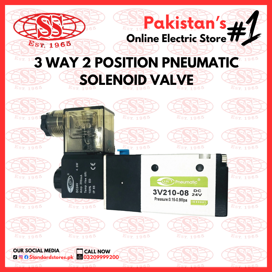 3 Way 2 Position Pneumatic Solenoid Valve — Standard Electric Co.