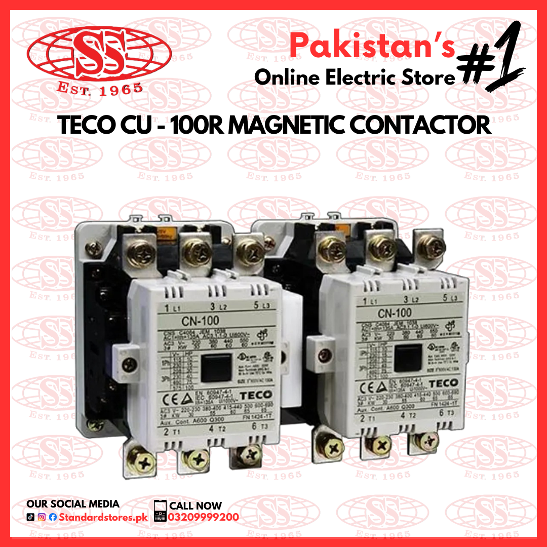 TECO CU-100R Magnetic Contactor – Industrial Electrical Switch for Rel ...