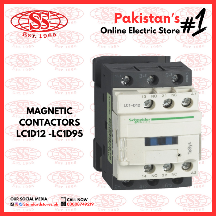 Magnetic Contactors - LC1D12 / LC1D95 — Standard Electric Co.