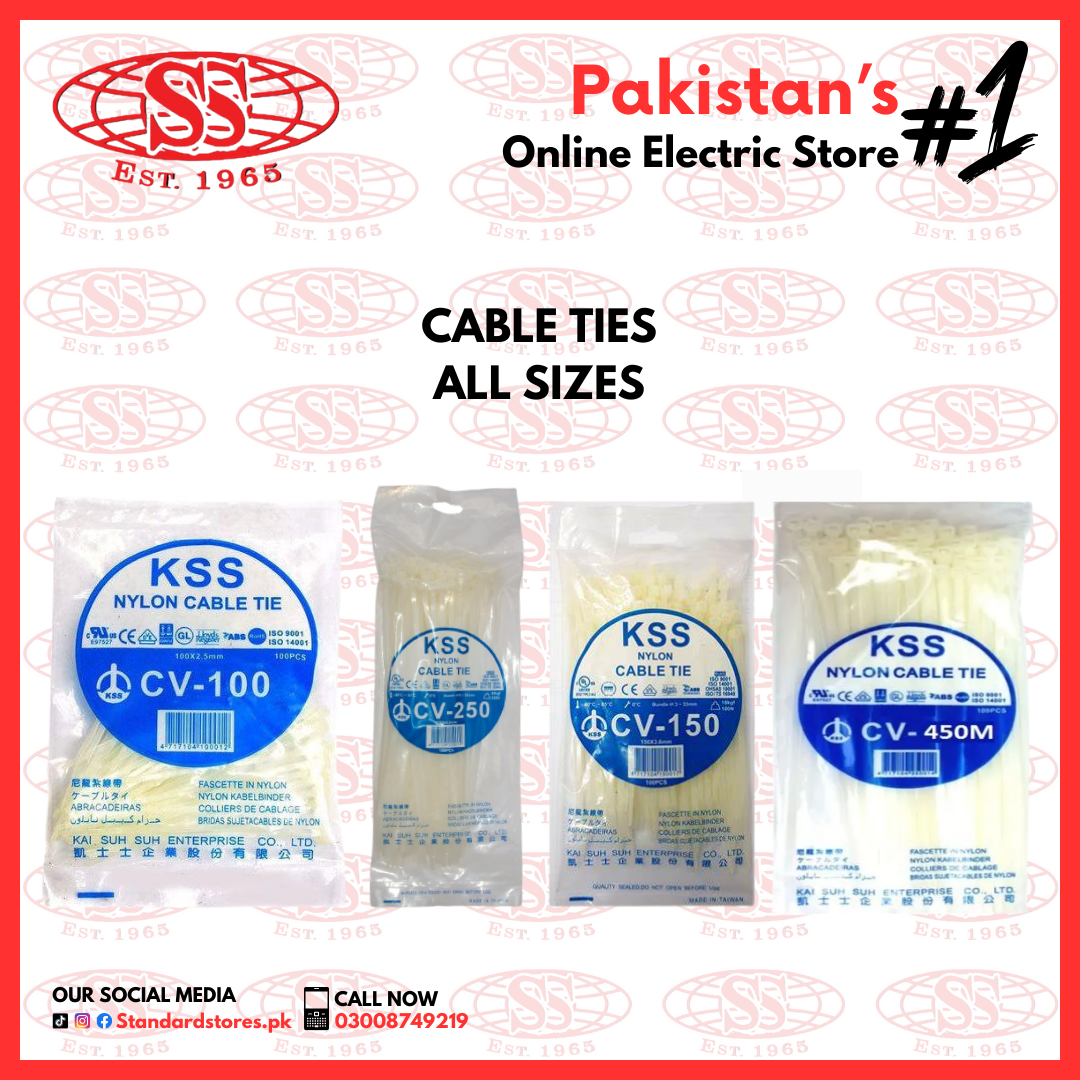 KSS Nylon Cable Ties (All Sizes) — Standard Electric Co.