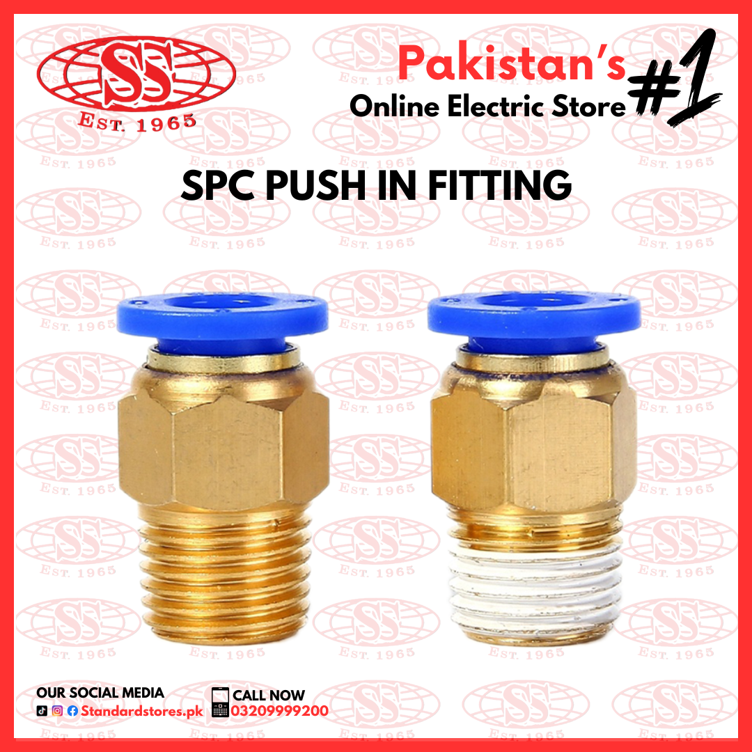 SPC Push in Fitting for pneumatic connections — Standard Electric Co.