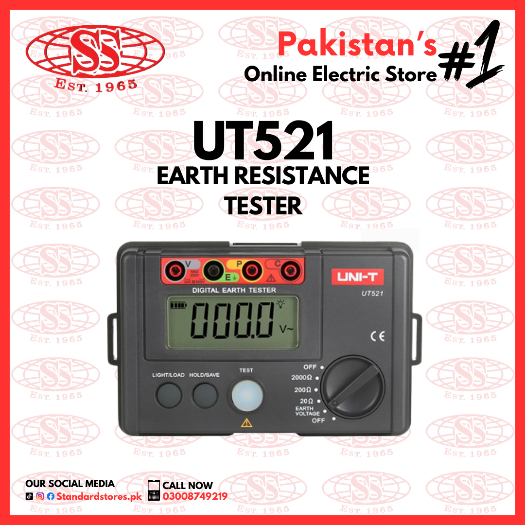 UT521 Earth Resistance Tester — Standard Electric Co.