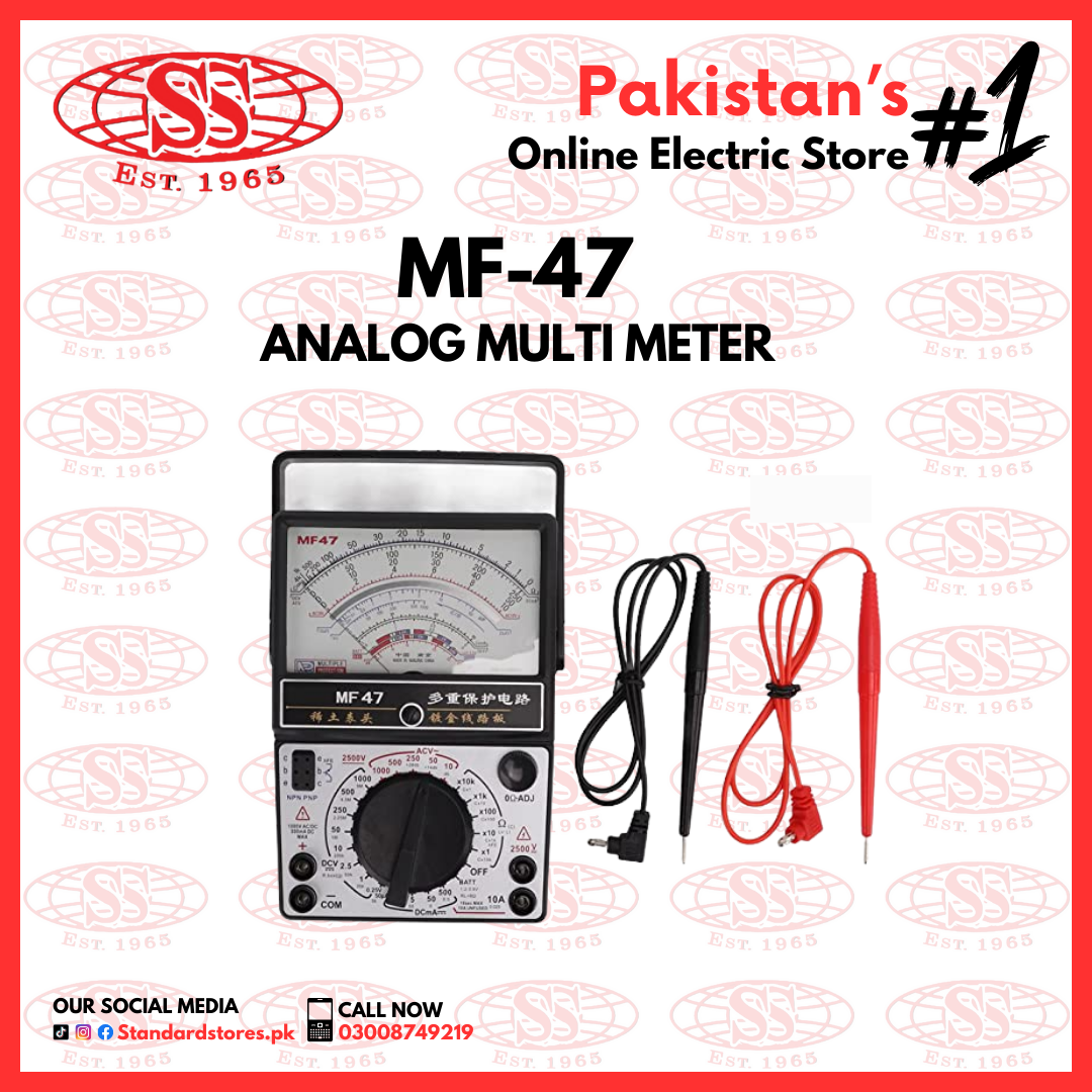 MF-47A Analog Multi Meter — Standard Electric Co.