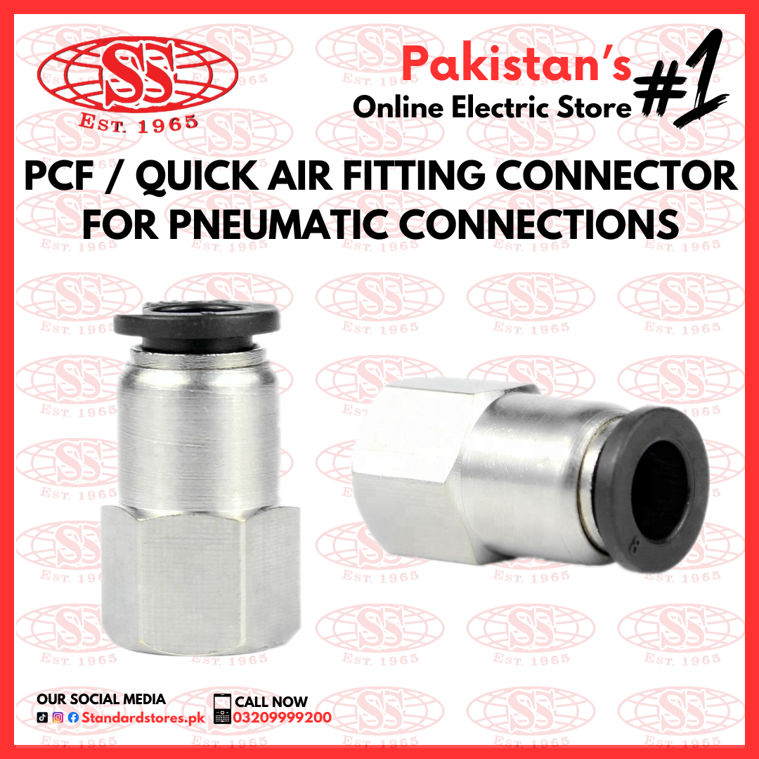 PCF / Quick Air Fitting Connector for Pneumatic Connections — Standard ...