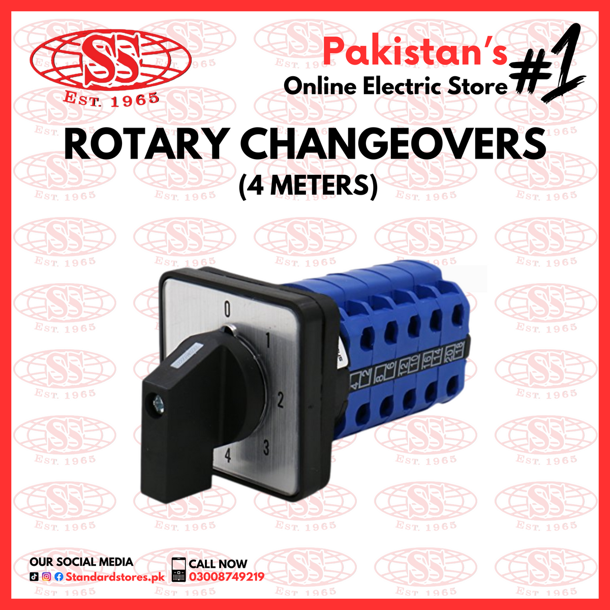 Rotary Changeovers 63AMP 4-Meter C/O Single Phase — Standard Electric Co.