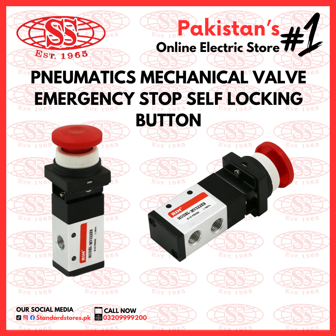 Emergency Stop Pneumatics Mechanical 2/1 Valve Emergency stop Self-loc ...