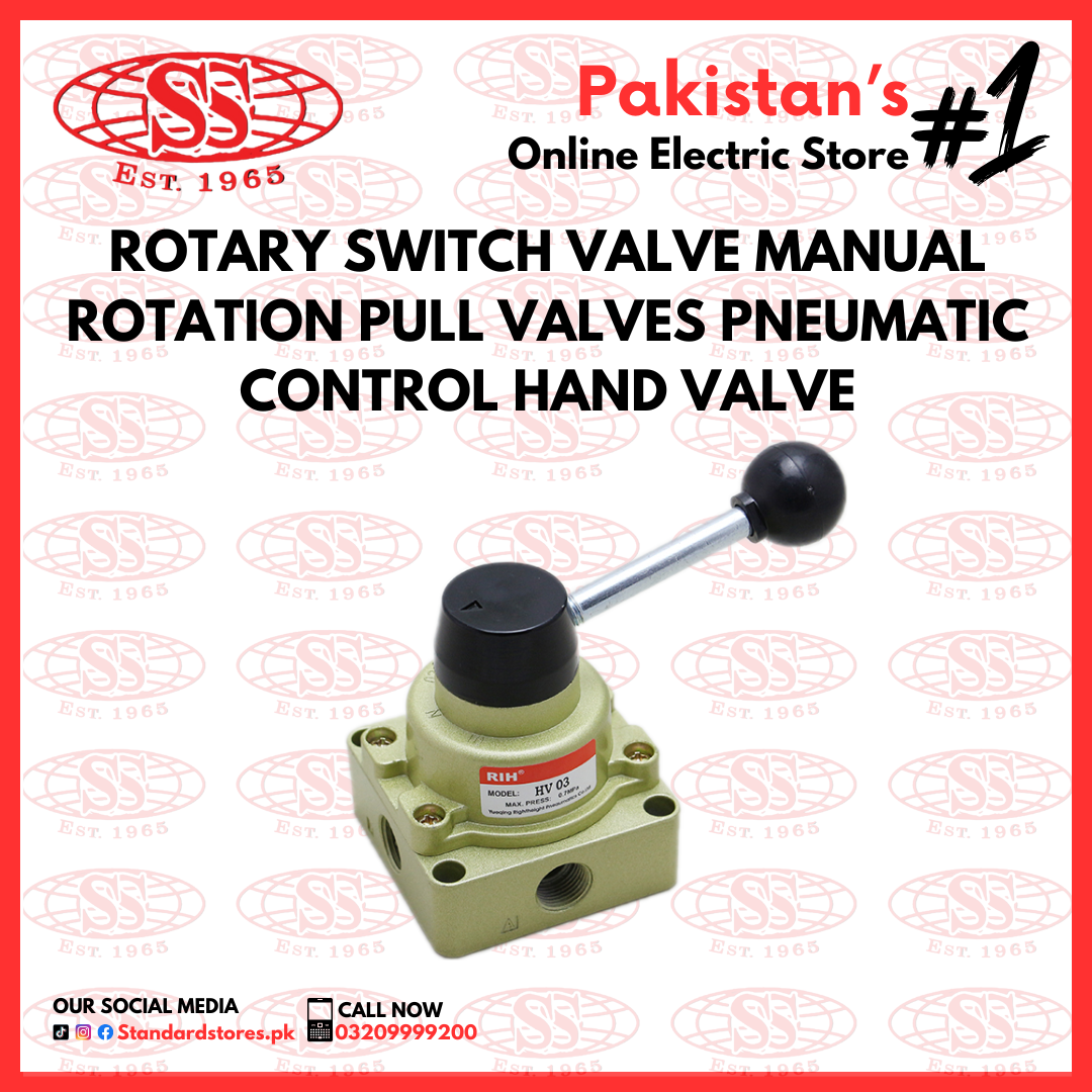 Control Hand Valve 4 WAY Rotary Switch Valve Manual Rotation Pull Valv ...