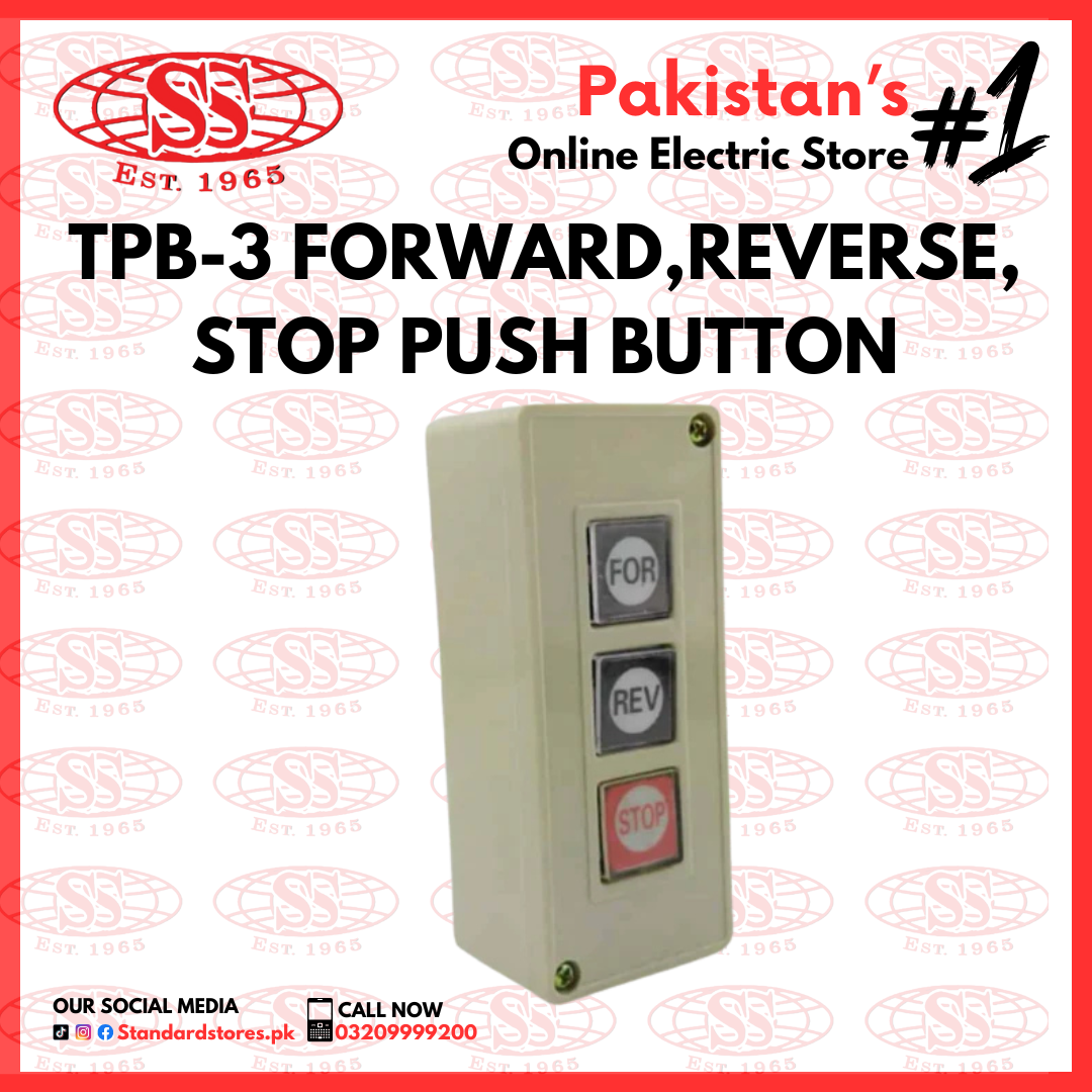 Control Push Button TPB-3 Forward/Reverse/Stop — Standard Electric Co.