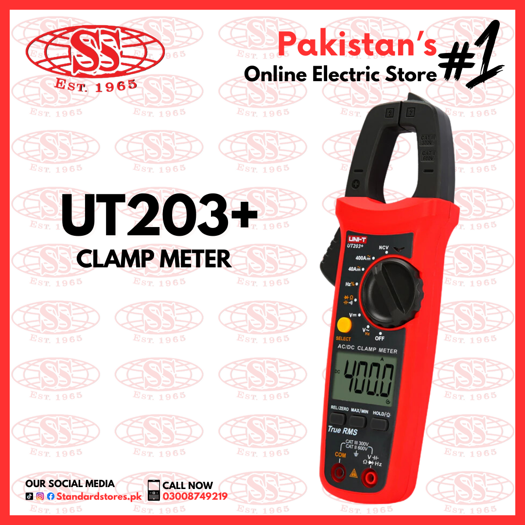 Digital Clamp Meter UNI-T UT203+ — Standard Electric Co.