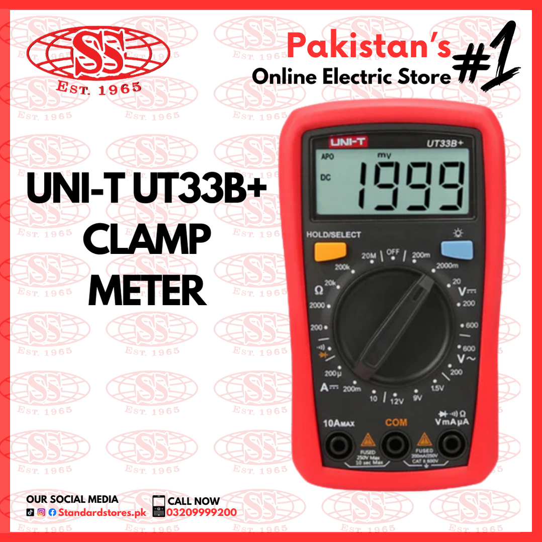 Digital Multi Meter UT33B+ UNI-T — Standard Electric Co.