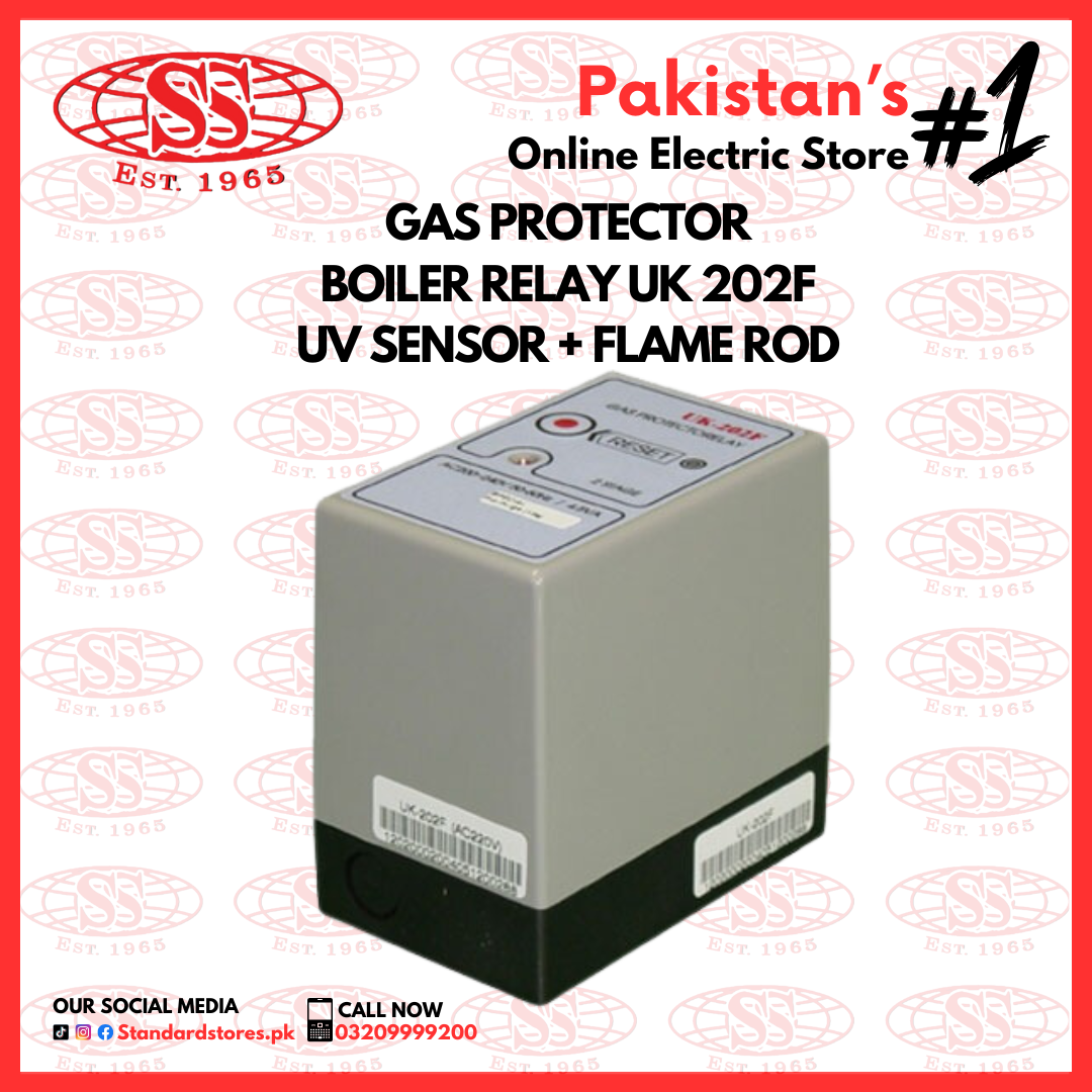 Gas Protector Boiler Relay UK 202F UV Sensor + Flame Rod — Standard ...