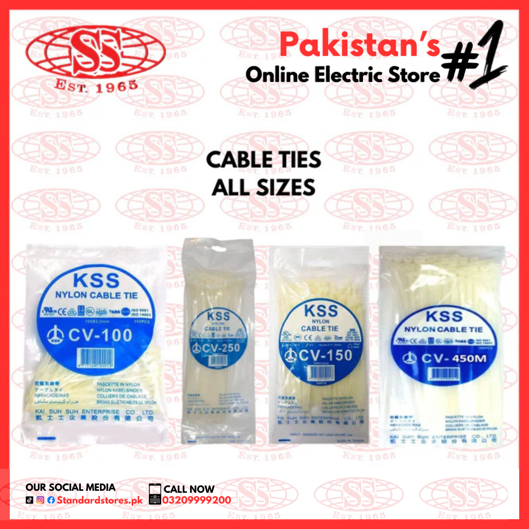 KSS Nylon Cable Ties (All Sizes) — Standard Electric Co.
