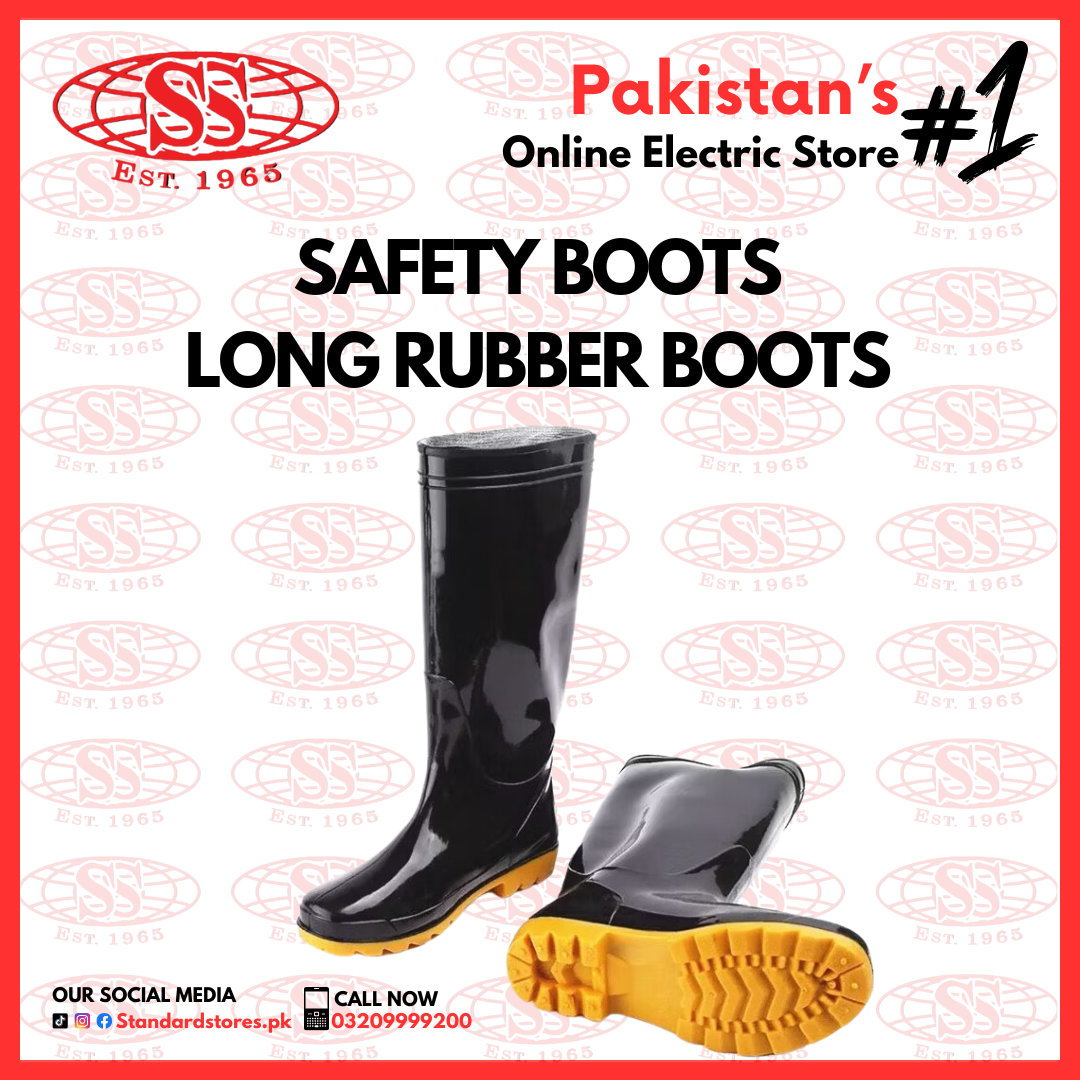 Long Rubber Safety Boots — Standard Electric Co.