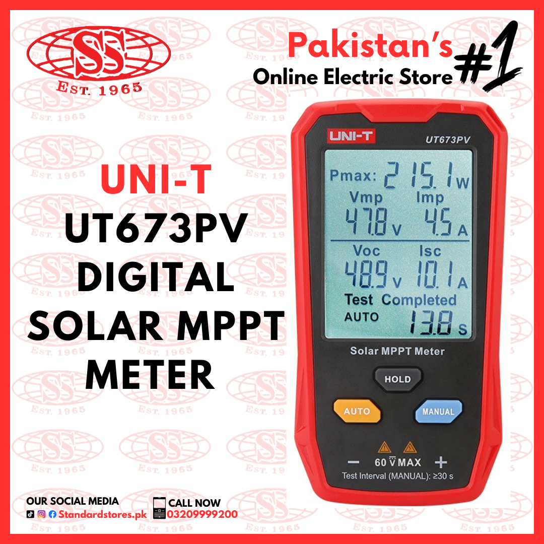 Digital Solar MPPT Meter UT 673PV UNI-T — Standard Electric Co.
