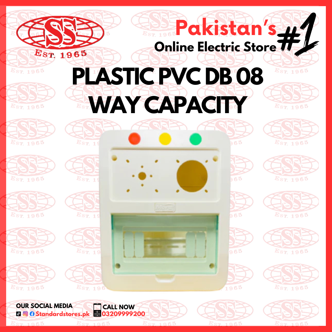 Plastic PVC DB 08 Way capacity, 16mm, panel indicator, panel meter wit ...