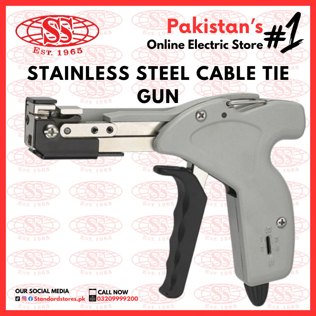 Stainless Steel Cable Tie Puller Gun Zip Tie Gun Zip Fastening and Cut ...