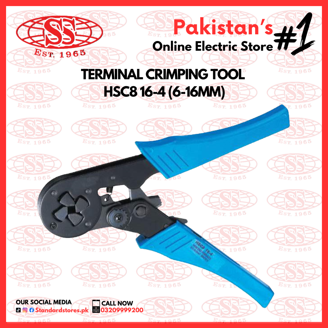 Terminal Crimping Tool HSC8 16-4 (6-16mm) Lugs Plier — Standard Electric Co.