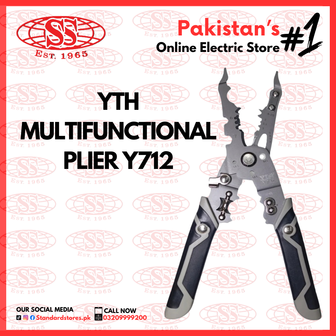 YTH Y712 Multi-Functional Stripping Cutter Pliers — Standard Electric Co.